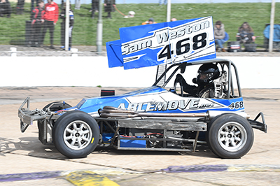 Autospeed | Points | BriSCA F2 2024 White and Yellow Smeatharpe